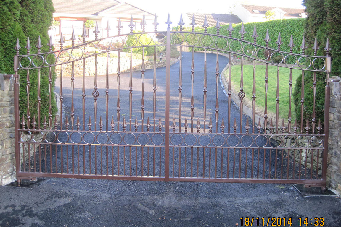 Automated Wrought Iron Gates - Deady Security Systems Cork