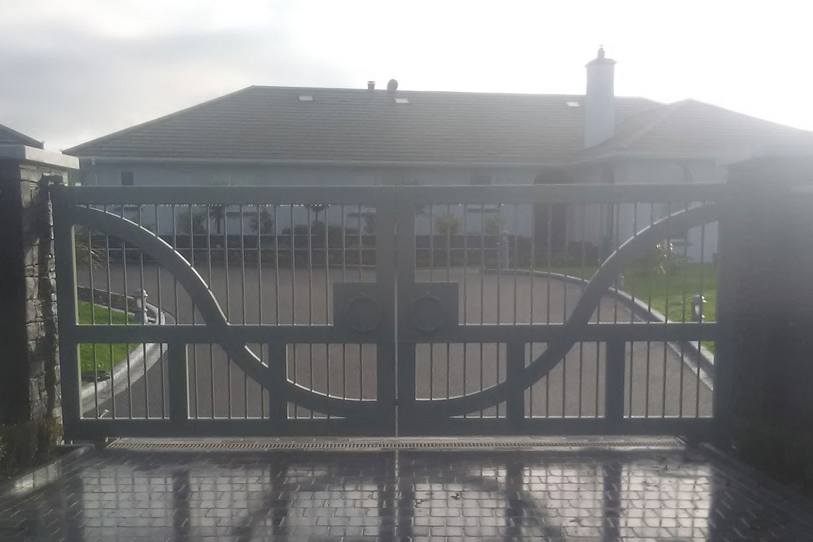 Automated Wrought Iron Gates - Deady Security Systems Cork